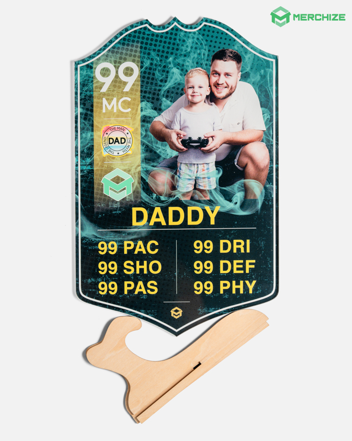 Acrylic Football Card Sign - Print on Demand | Merchize