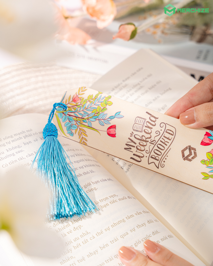 Custom Shape Wooden Bookmark - Print on demand | Merchize