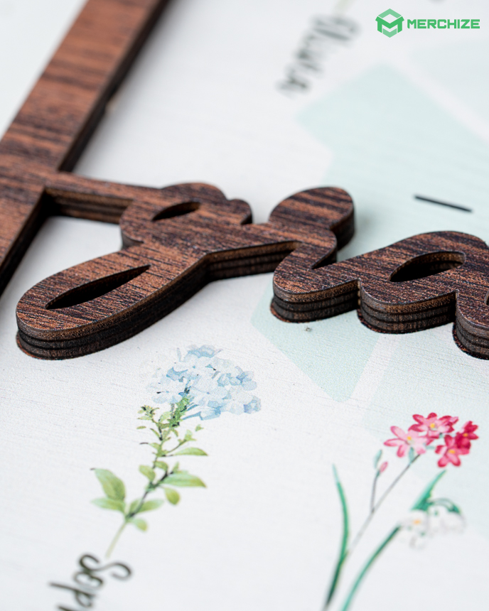 Custom Shape 2 layer Wooden Sign - Print on demand | Merchize