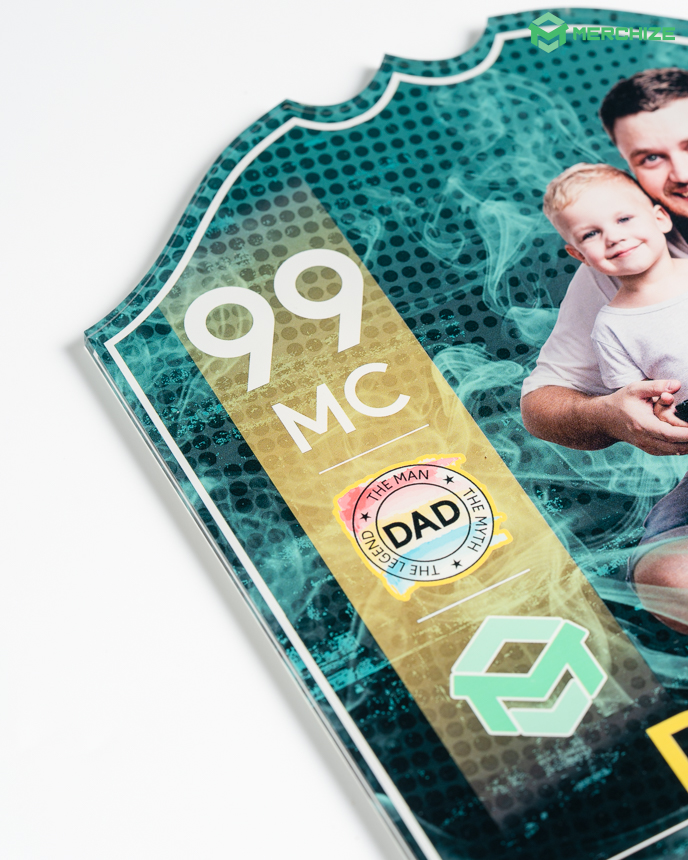 Acrylic Football Card Sign - Print on Demand | Merchize