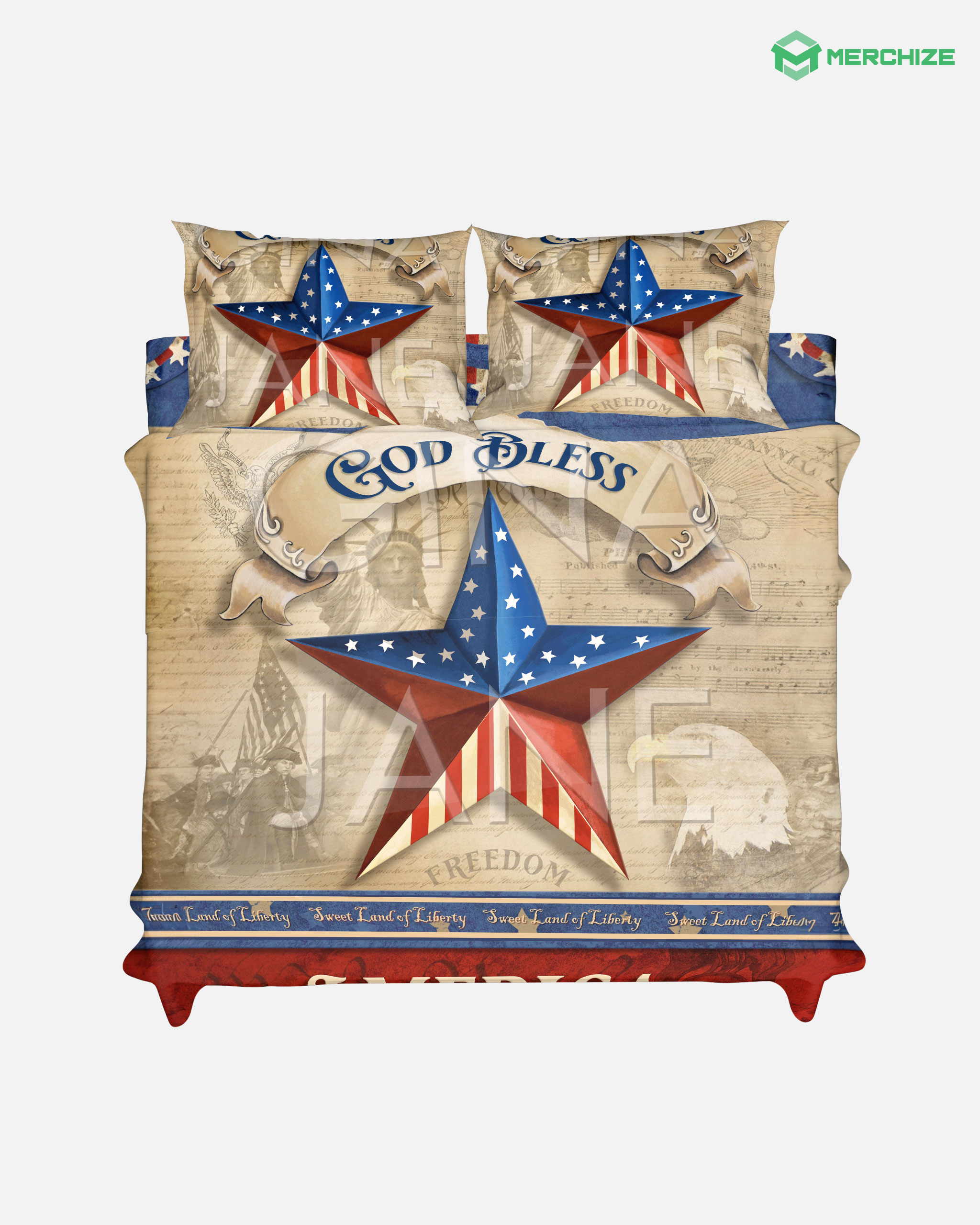 Print On Demand Bedding Set - Merchize