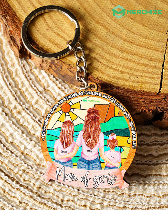 Custom Shape Wooden Keychain - Print on demand | Merchize