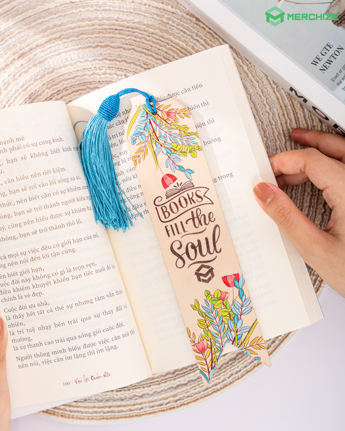 Custom Shape Wooden Bookmark - Print on demand | Merchize