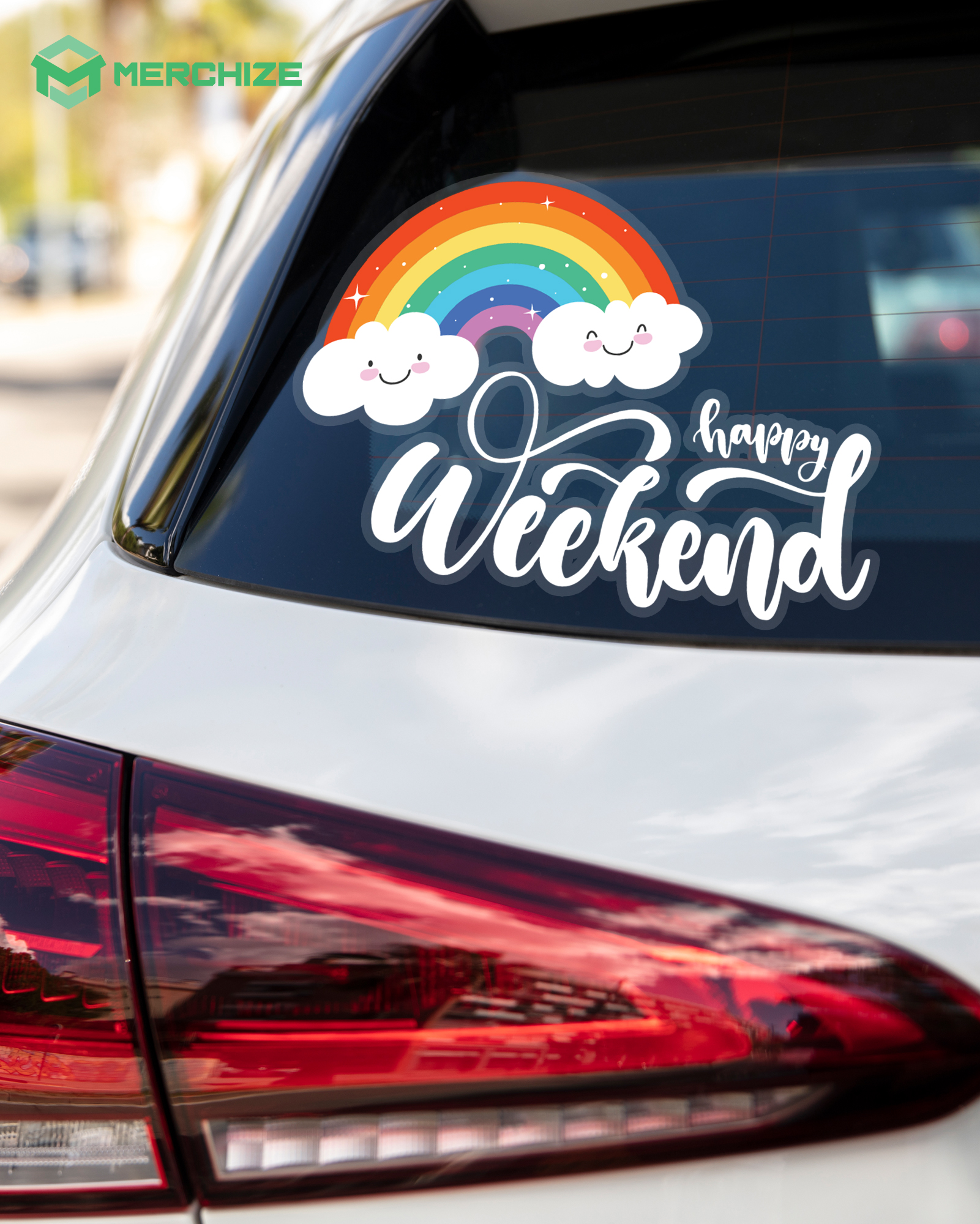 Print On Demand Transparent Vinyl Decal - Merchize